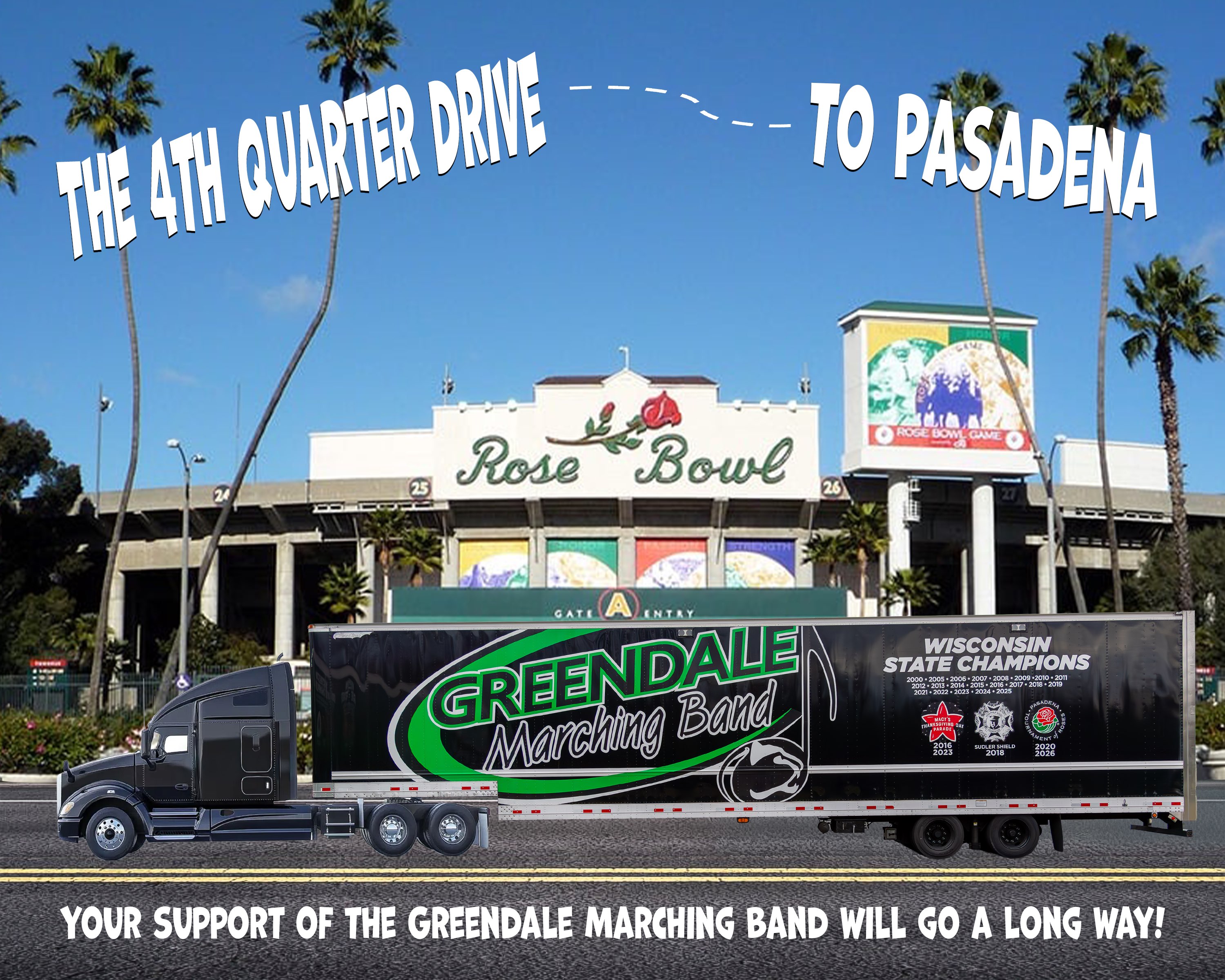 The 4th Quarter Drive to Pasadena | Greendale Friends of Music ...