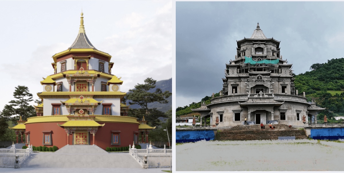 Offer The Final touch to Zangdok Palri | Vajra Lotus Foundation ...