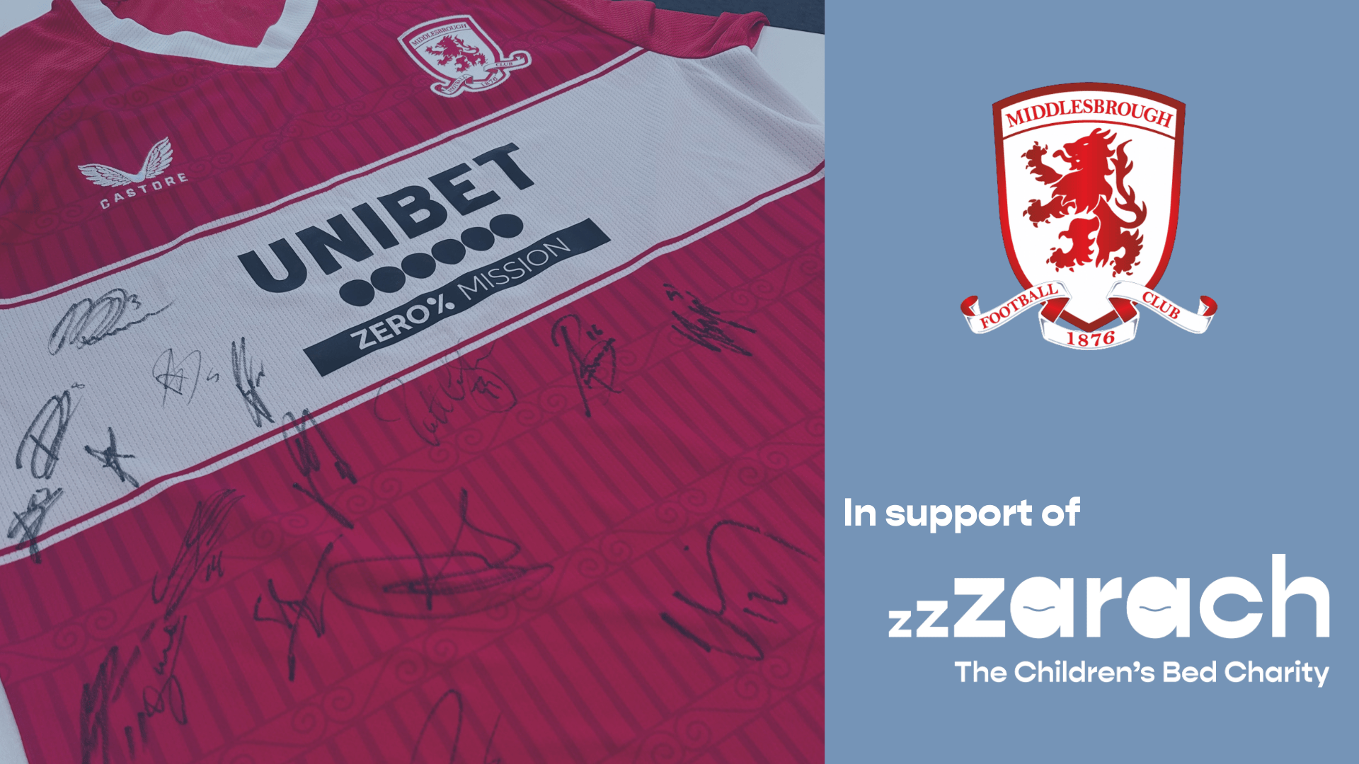 RAFFLE CLOSED - Signed Middlesbrough Shirt Raffle | Zarach | Zarach ...