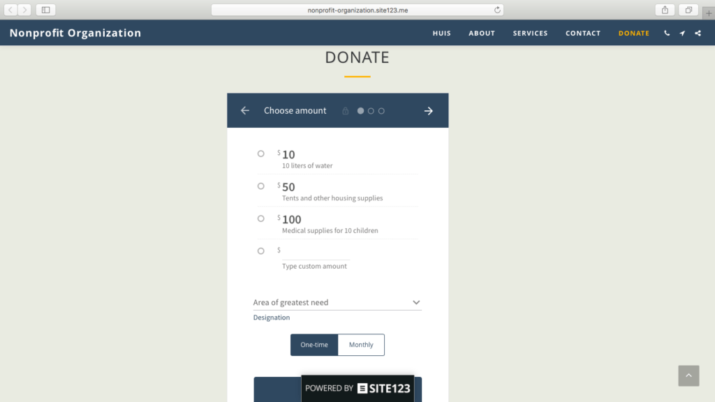 How To Install Recurring Donation Form on Site123 with Donorbox