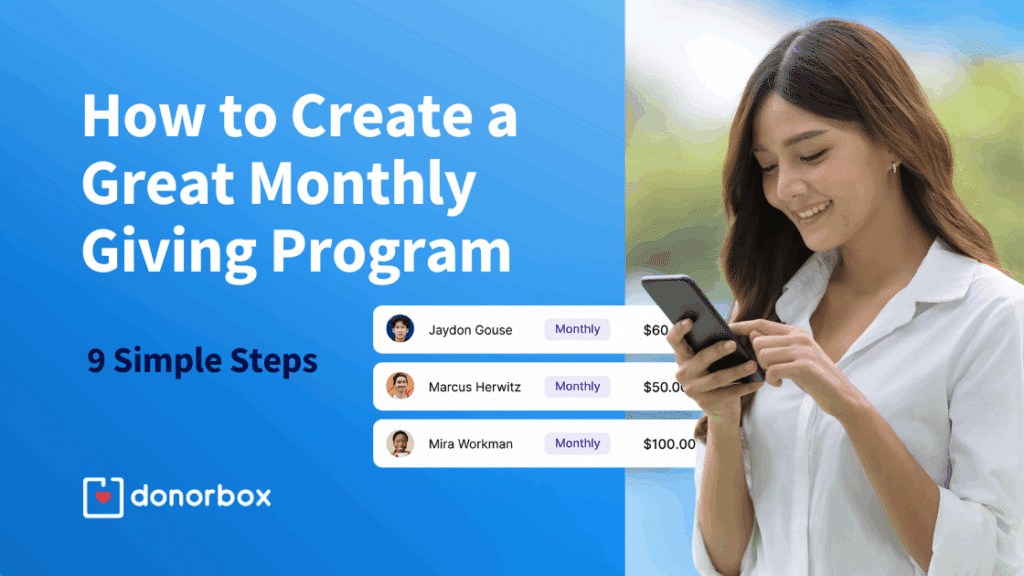 How to Create a Great Monthly Giving Program