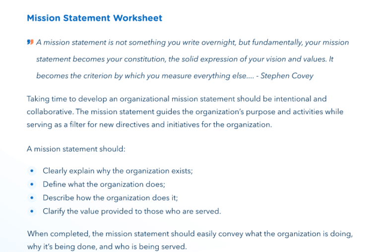 How to Write An Awesome Nonprofit Mission Statement | Actionable Tips