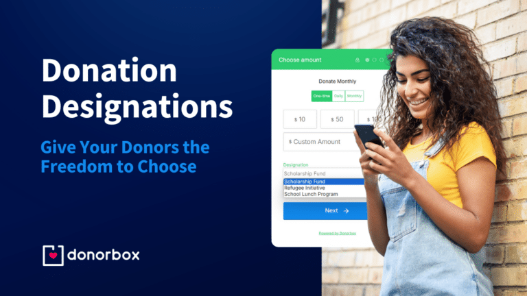 Donation Designations - Giving Donors The Freedom to Choose